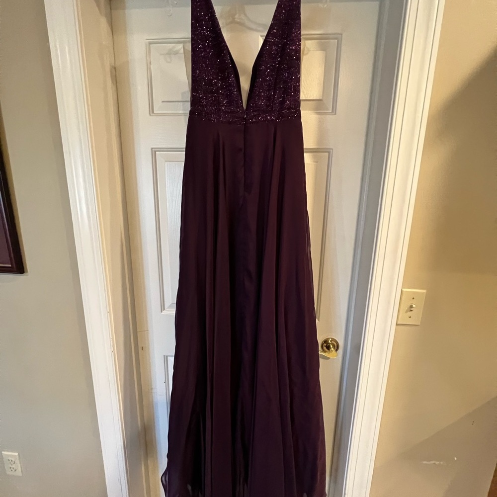 Jovani Deep Purple Formal Prom Gown - Gem